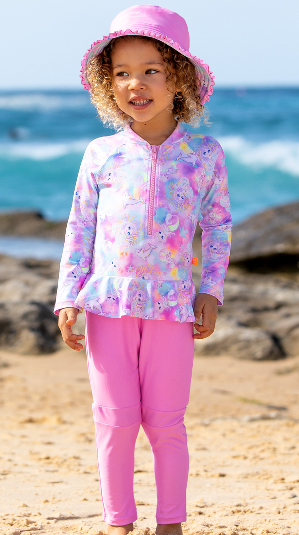 Salty Ink Little Girls Onesie - Miss Sea Princess - Splish Splash Swimwear