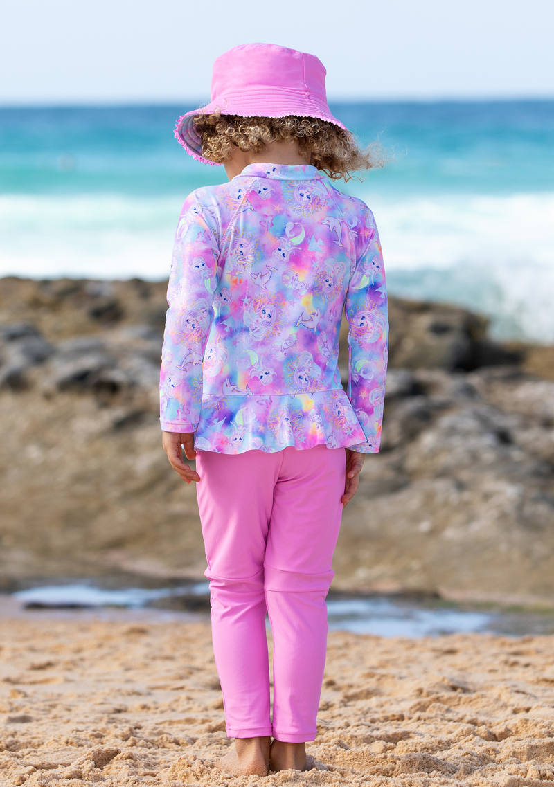 Salty Ink Little Girls Onesie - Miss Sea Princess - Splish Splash Swimwear
