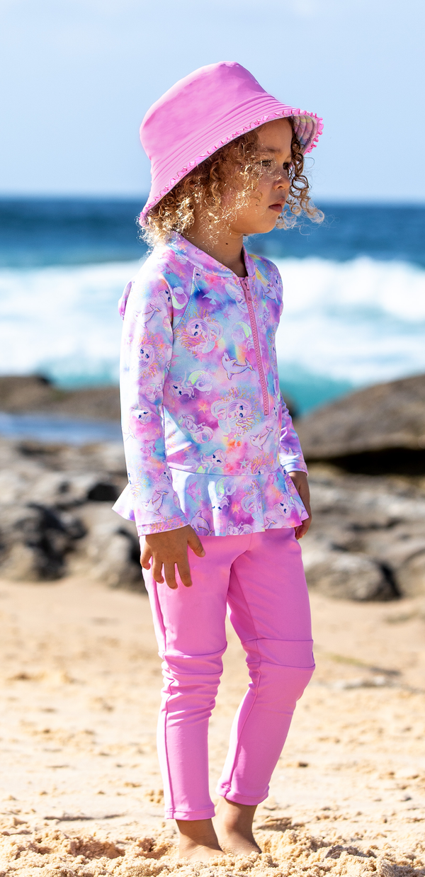 Salty Ink Little Girls Onesie - Miss Sea Princess - Splish Splash Swimwear