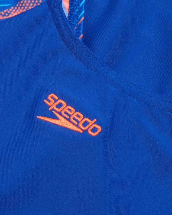 Speedo Junior Girls Hyperboom Splice Muscleback One Piece - Siren Red ...