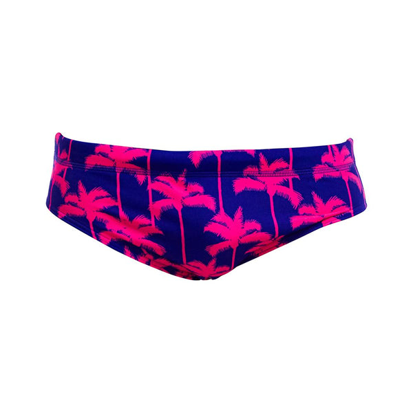 Funky Trunks Mens Classic Brief - Pinky Palms - Splish Splash Swimwear