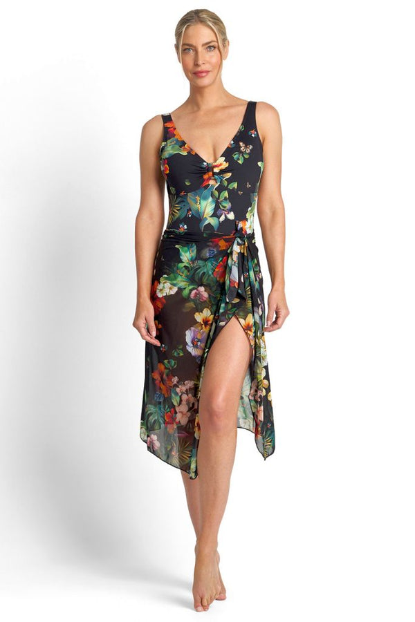 Jantzen Mesh Sarong - Hibiscus - Splish Splash Swimwear