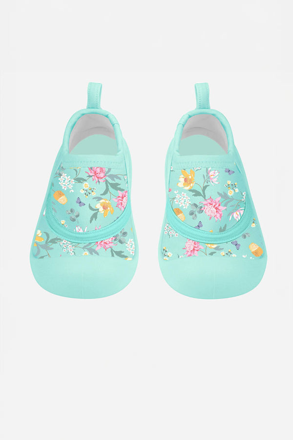 Toshi Swim Kids Paradise Reef Booties - Waratah Mint - Splish Splash ...