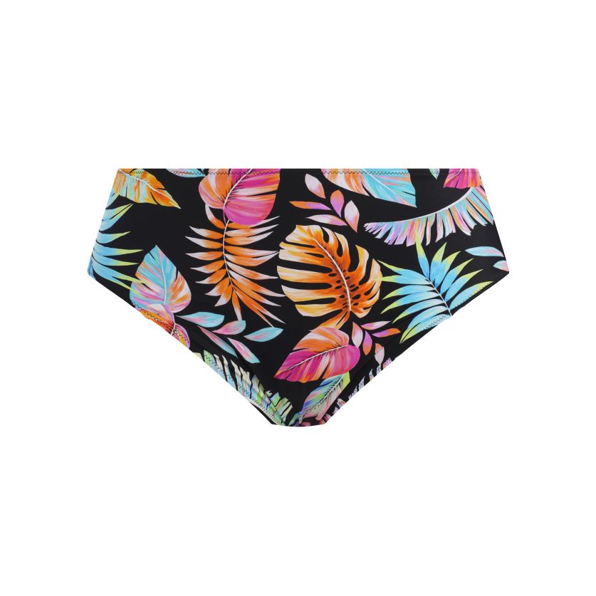 Elomi Mid Rise Bikini Brief - Tropical Falls Black - Splish Splash Swimwear